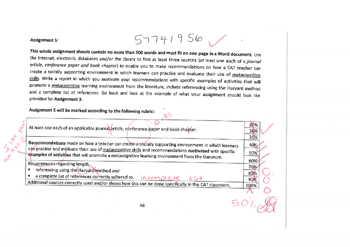 UNISA Assignment Guidelines and Best Practices - Studocu