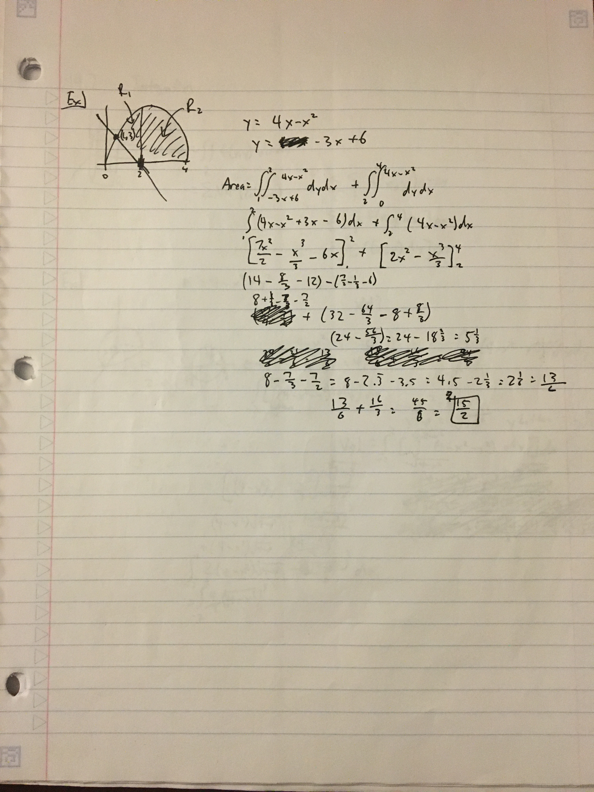 14.1 Iterated Integrals and Area in the Plane Continued - MAT 203 - Ex ...