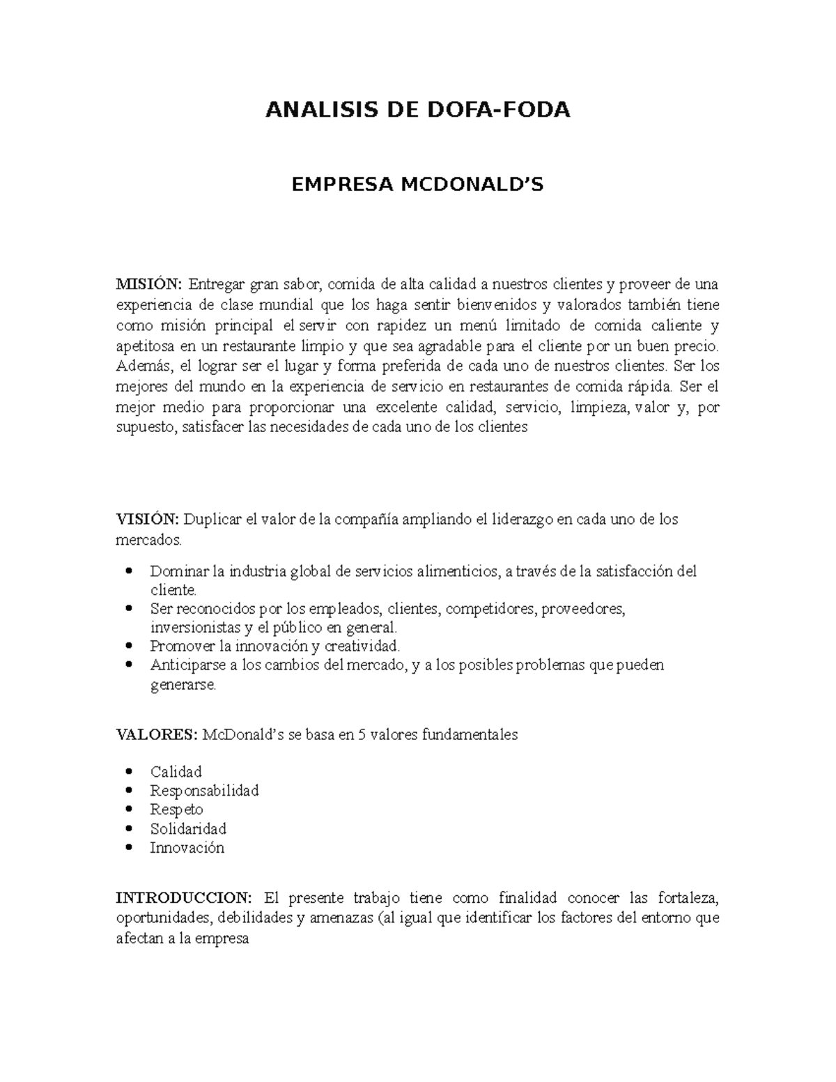 Cuáles son las reglas y regulaciones de la industria - ANALISIS DE DOFA ...