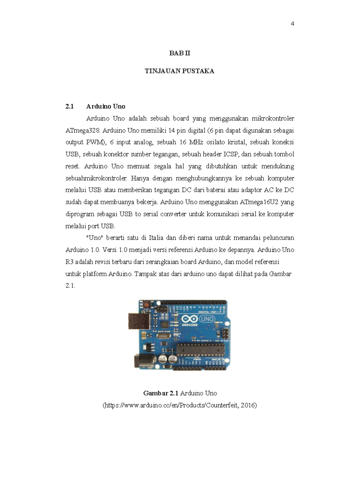 Mikrocontoller - BAB II TINJAUAN PUSTAKA 2 Arduino Uno Arduino Uno ...