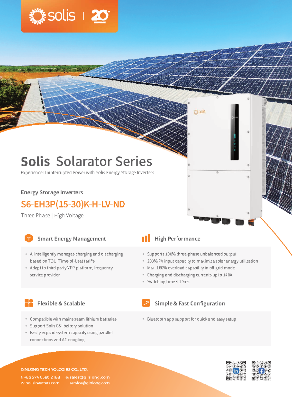 Solis S6-EH3P Energy Storage Inverter Datasheet V1.9 (202504) - Studocu
