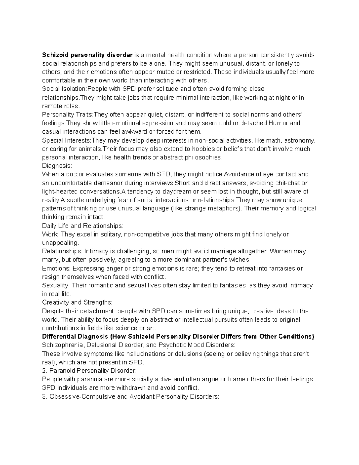 Schizophrenia - Schizoid personality disorder is a mental health ...