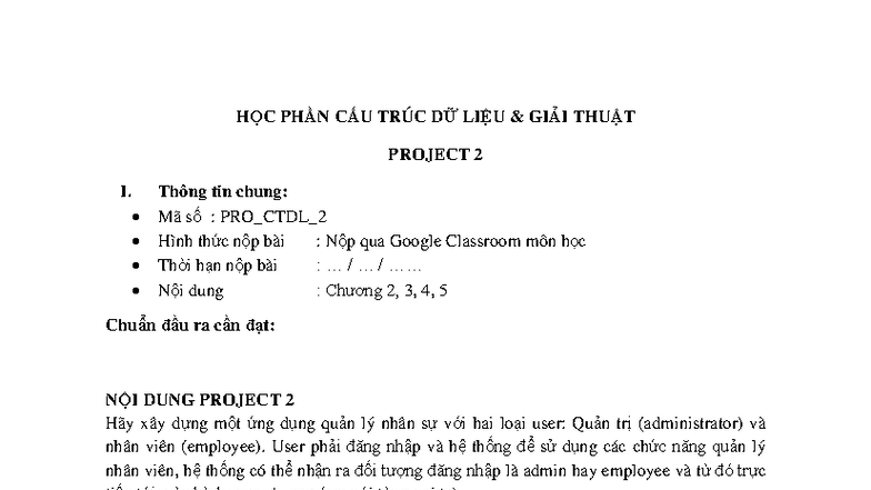 Project CTDL 2 - hidada - HỌC PHẦN CẤU TRÚC DỮ LIỆU & GIẢI THUẬT ...
