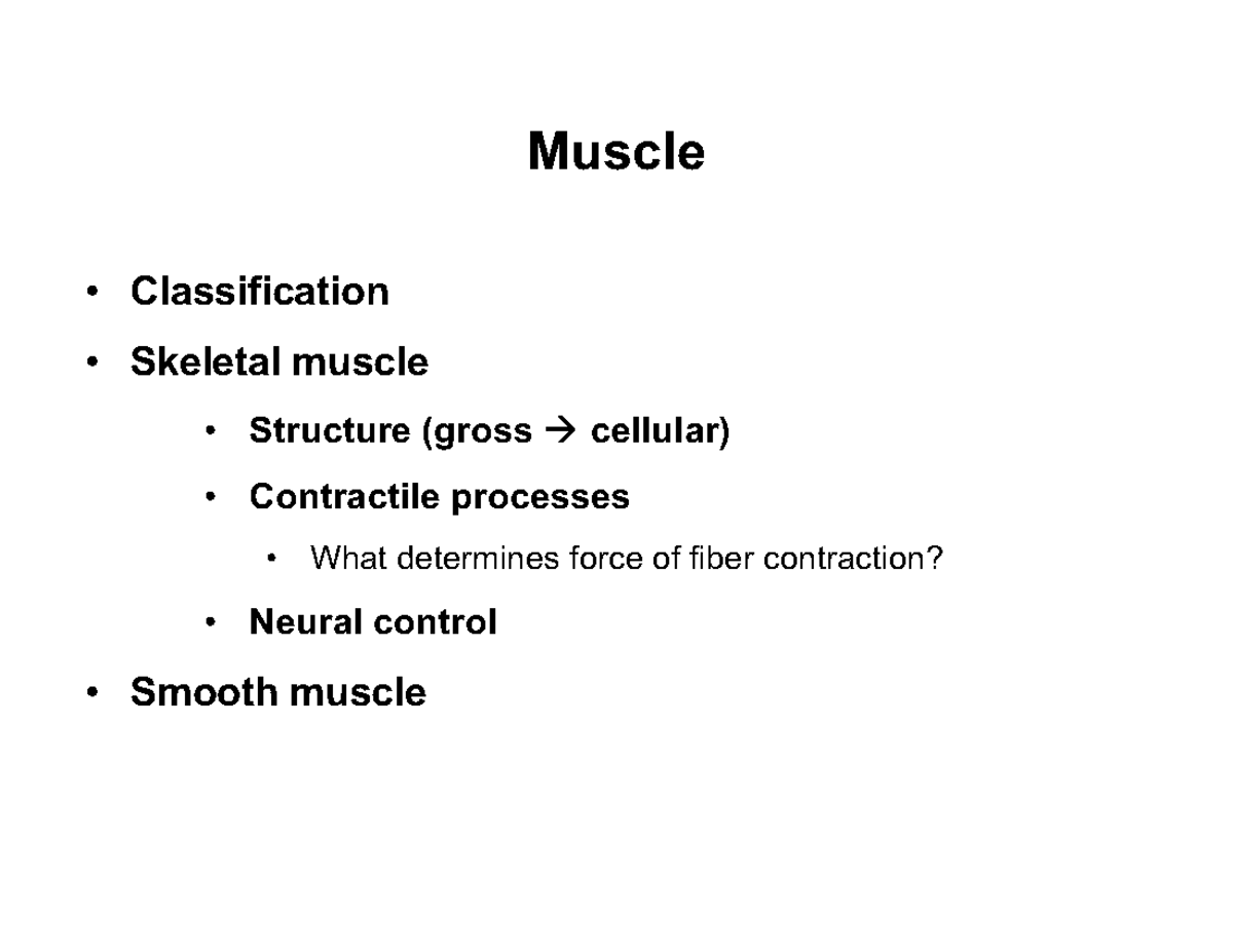 Sliding Filament Theory of Muscle Contraction Mechanisms - Muscle ...