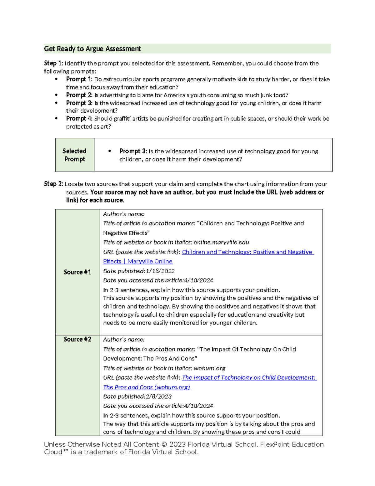 Get Ready to Argue Assessment: Exploring the Impact of Technology on ...