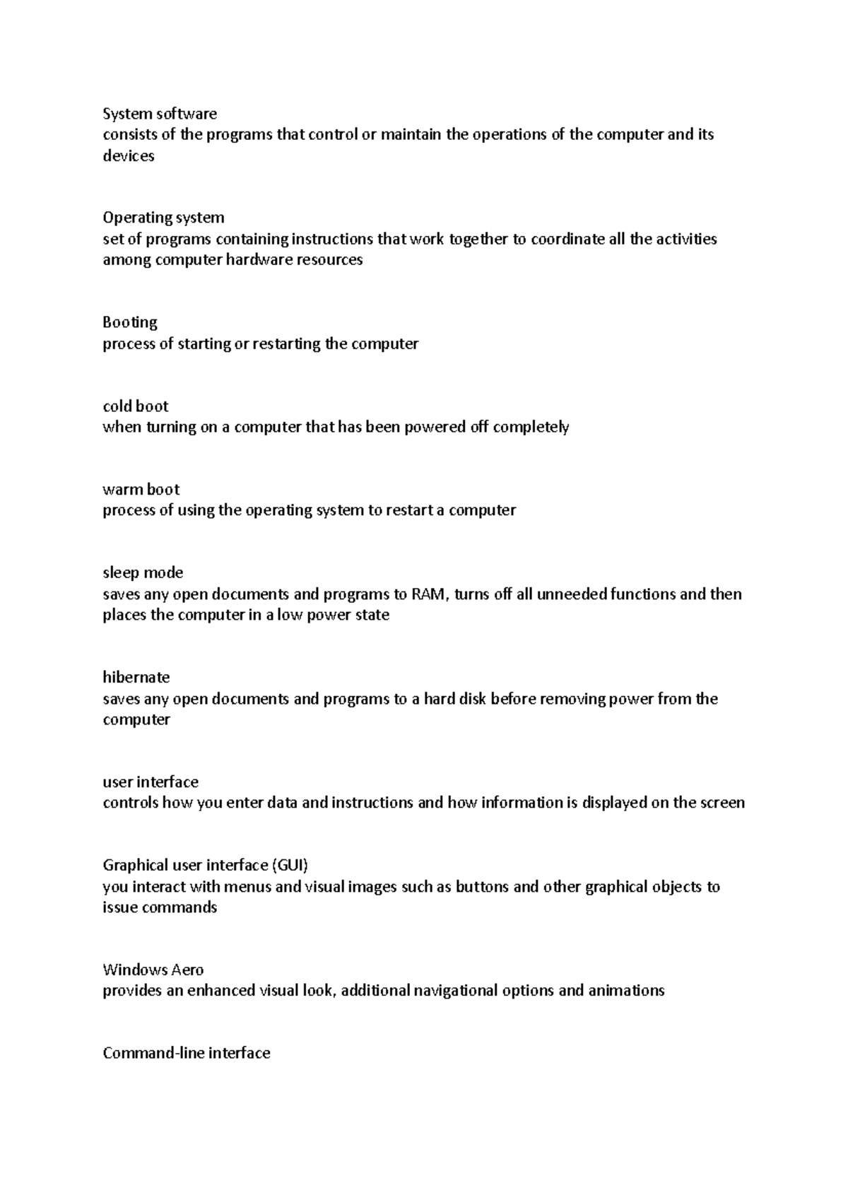 Chpt7 - practise material with answers - System software consists of ...