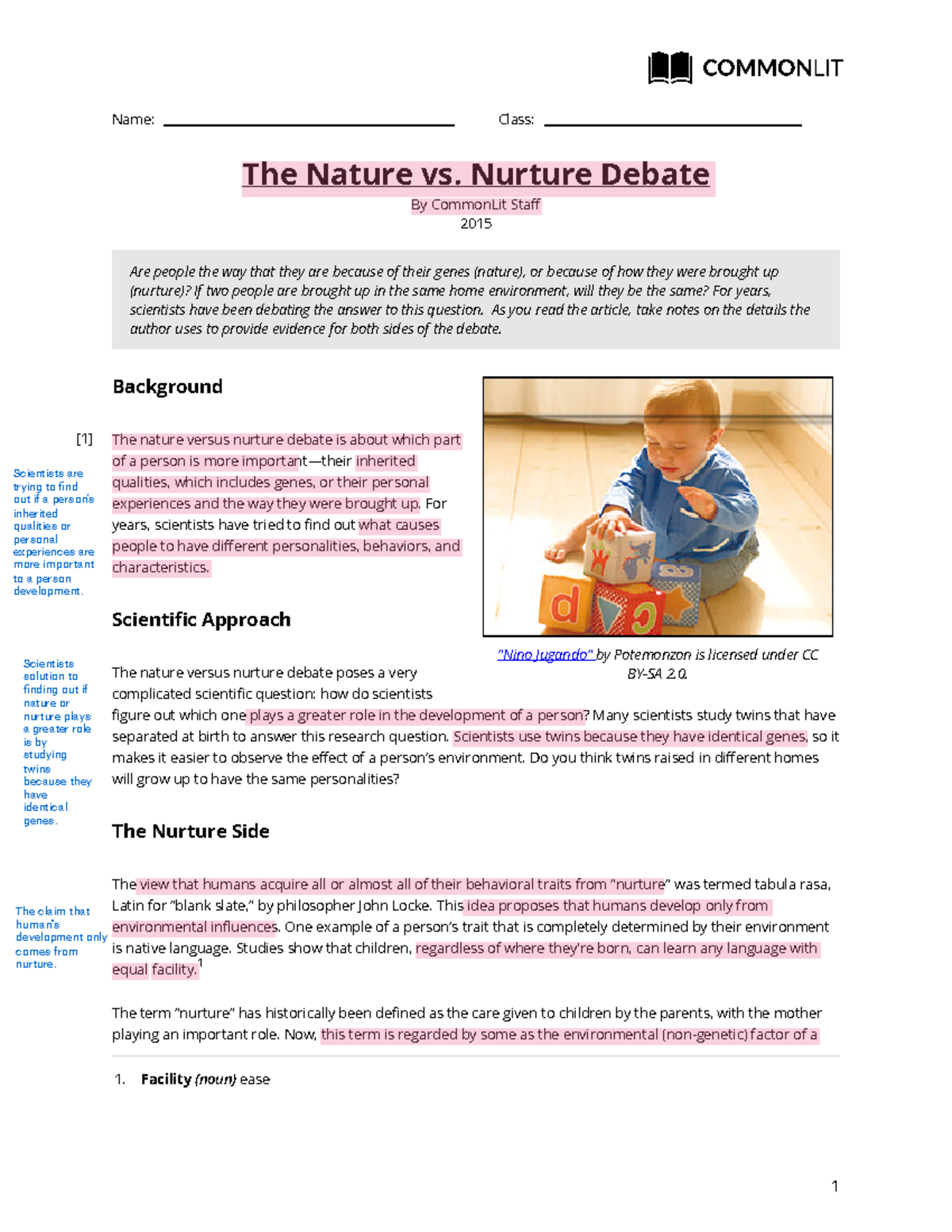 Nature vs Nurture Debate: A Comprehensive Overview and Analysis - Studocu