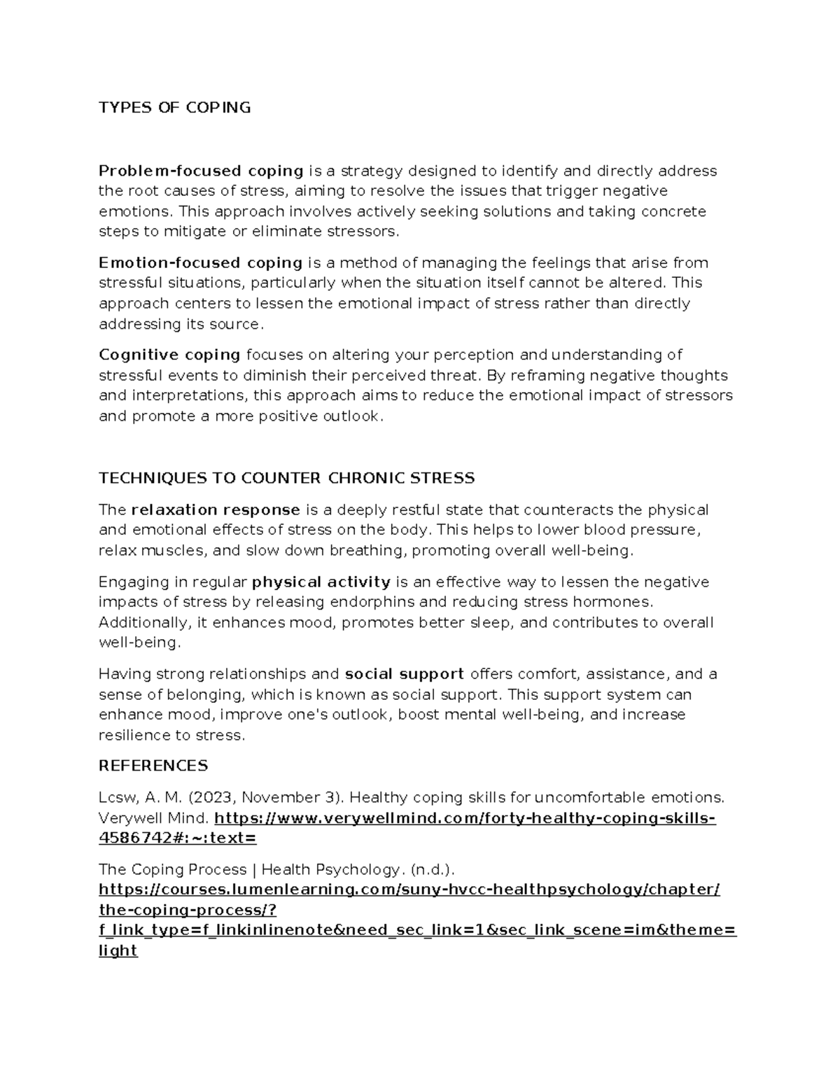 UTS-Lesson 12: Understanding Coping Strategies for Stress Management ...