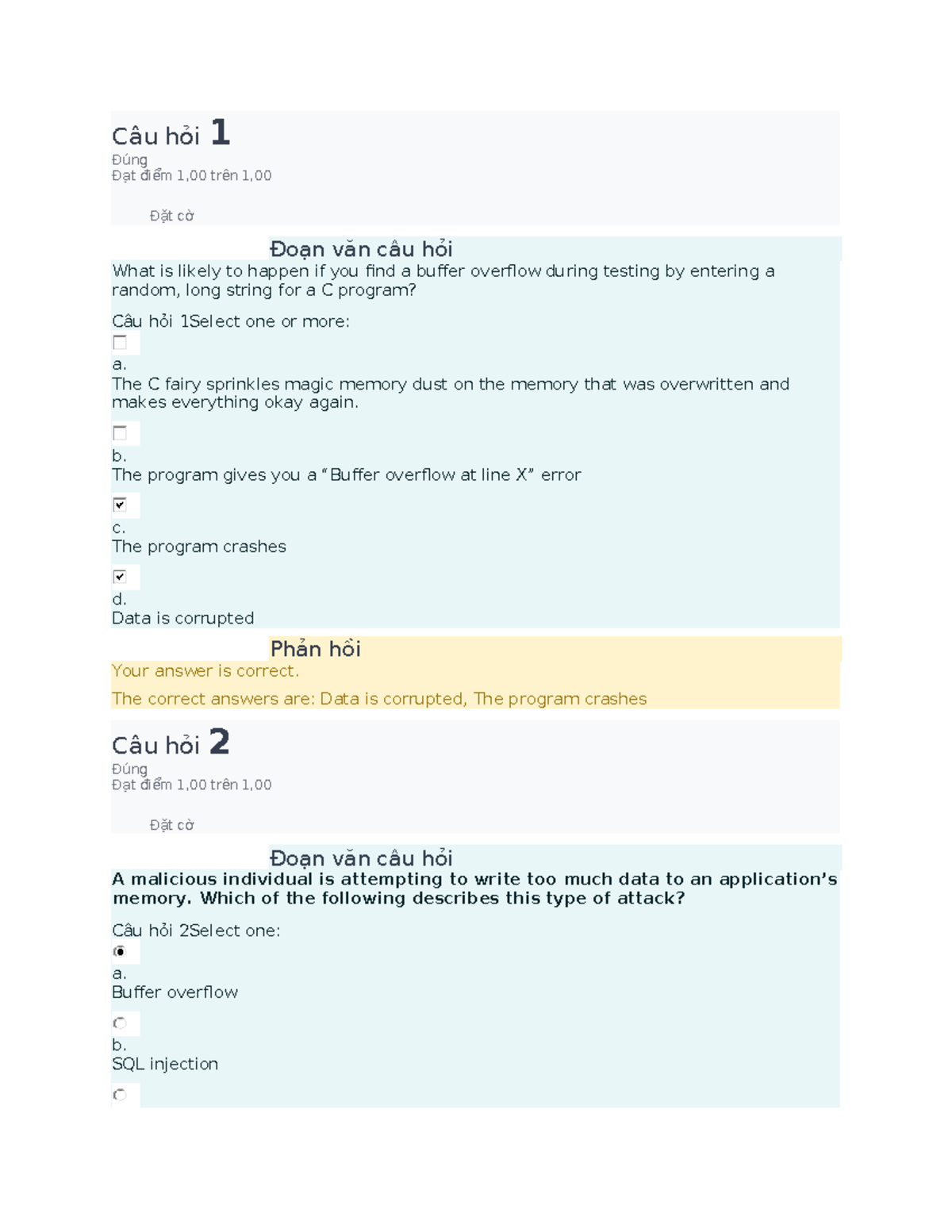 Test 3 - Security Vulnerability Questions and Answers - Studocu
