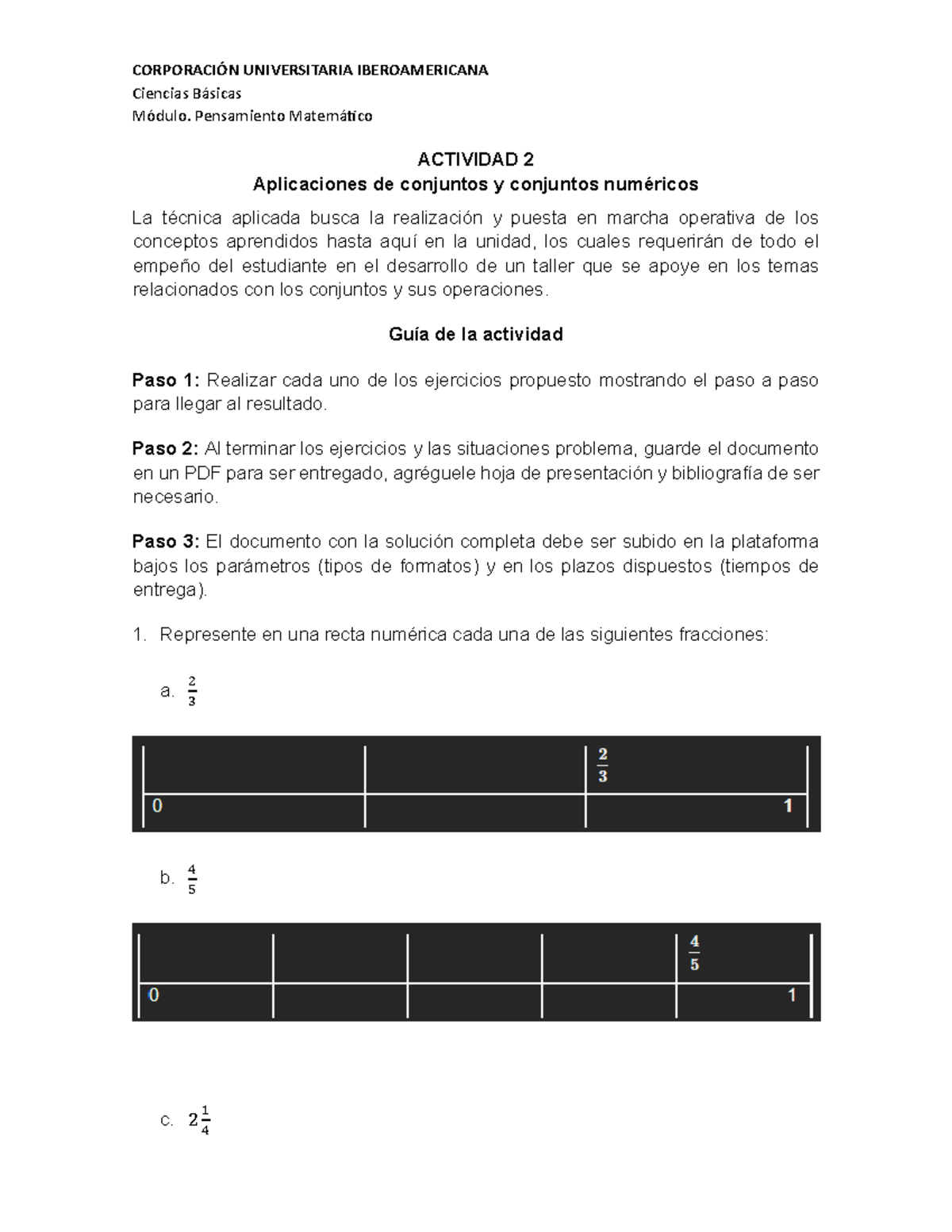 Actividad 2 pensamiento matematico - Ciencias Básicas Módulo ...
