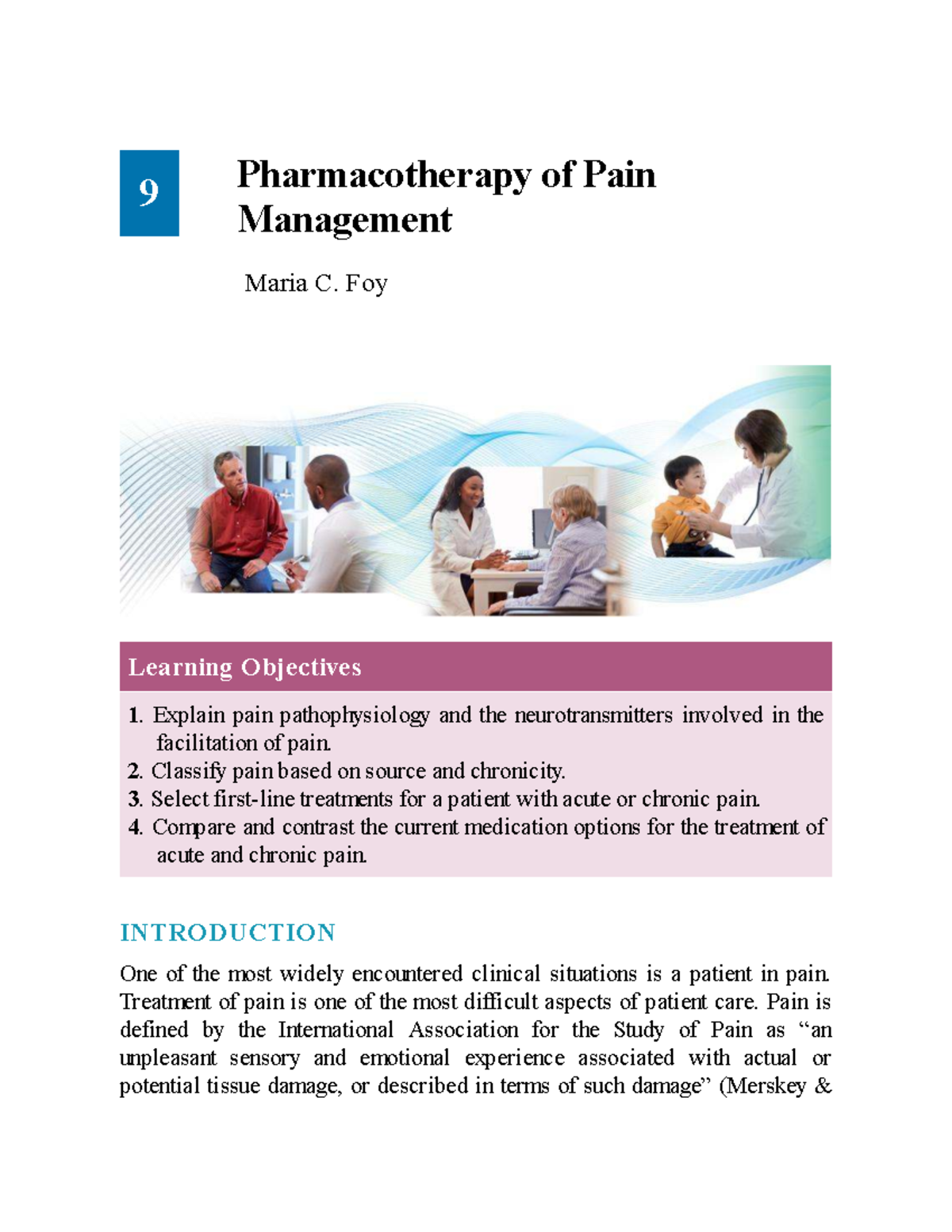 Pharmacotherapy of Pain Management: Insights & Guidelines (NUR 101 ...
