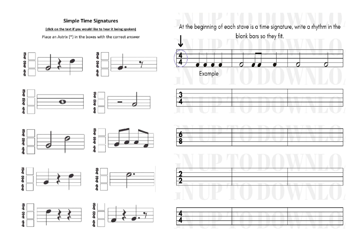 Time Signatures Explained: Understanding Rhythmic Patterns - Studocu