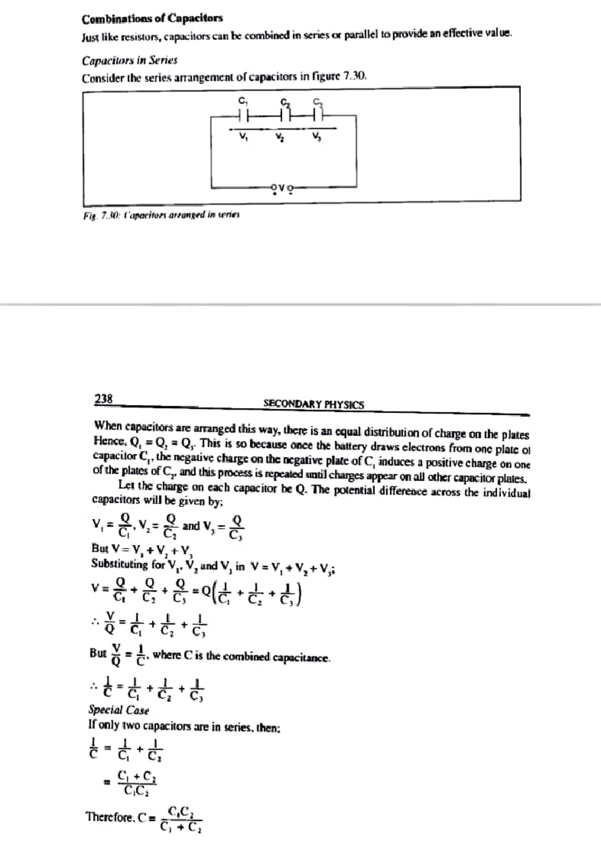 Capacitor Combination With Solved Examples Combinatioas Of