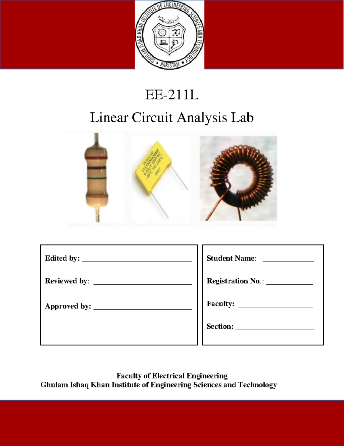 Circuit Analysis Lab Manual Updated - EE-211L Linear Circuit Analysis Lab Faculty of Electrical ...