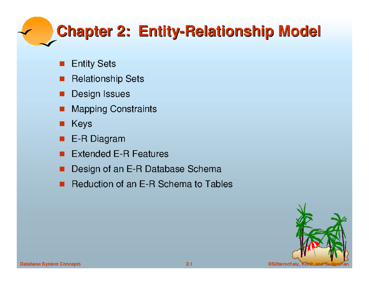 ER,EER,ER-RT - Summary Database System Concepts - 2. Chapter 2: Entity-Chapter 2: Entity - Studocu
