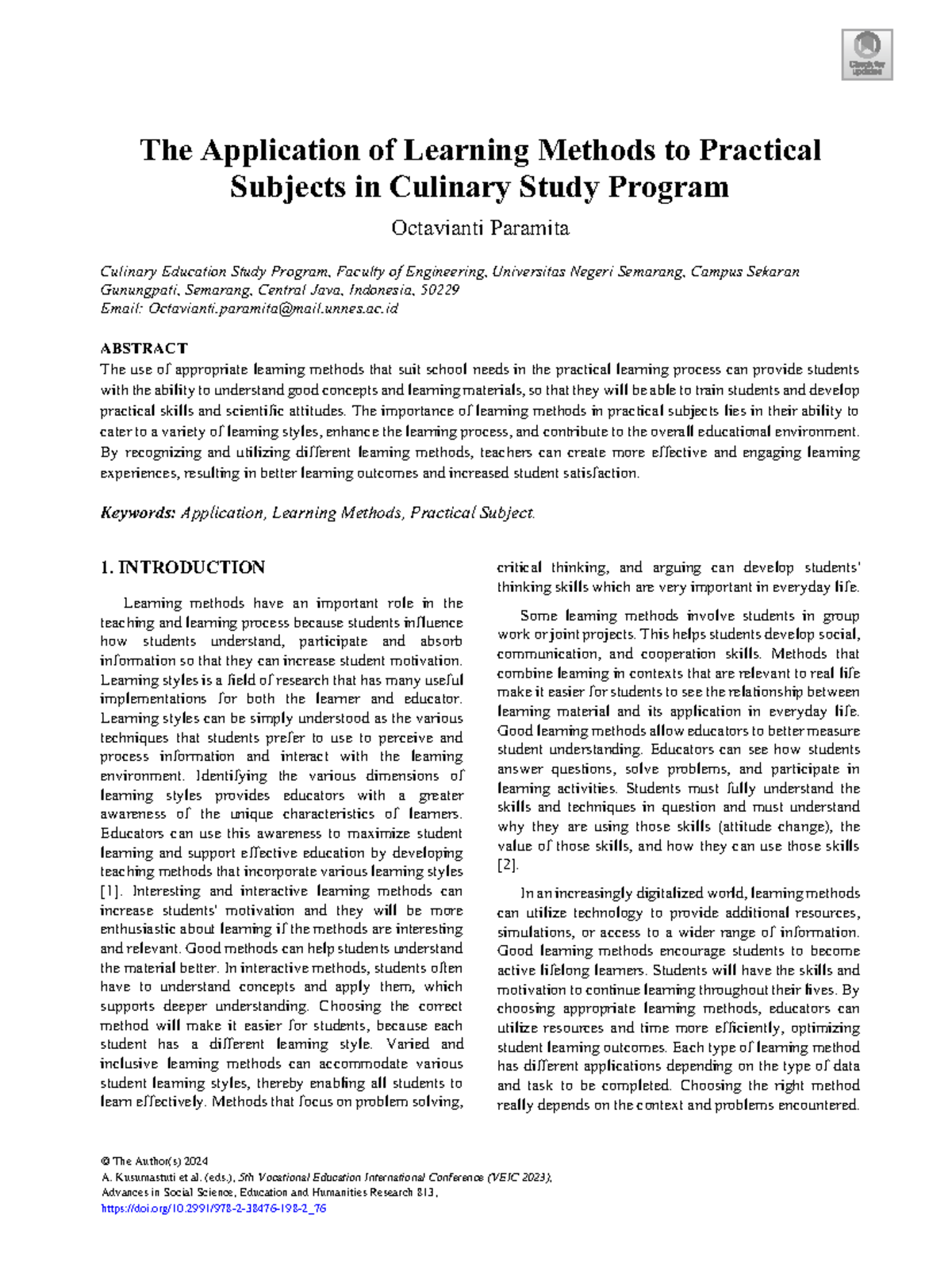 Culinary Education: Effective Learning Methods for Practical Skills ...