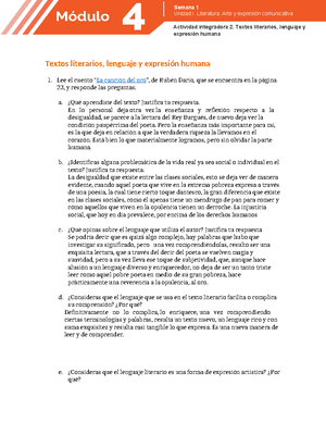 [Solved] actividad integradora 6 modulo 3 - español (mod4) - Studocu