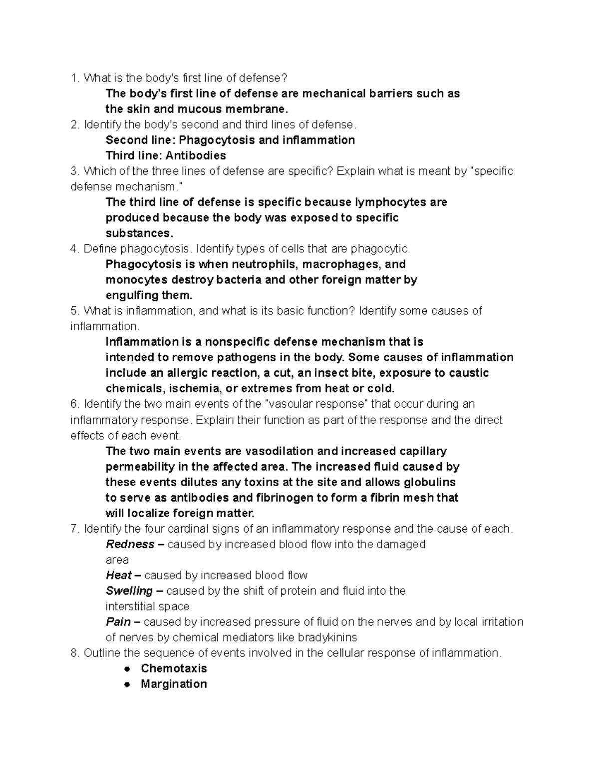 Gould's Pathophysiology Study Guide: Worksheet 5 Answers - Studocu
