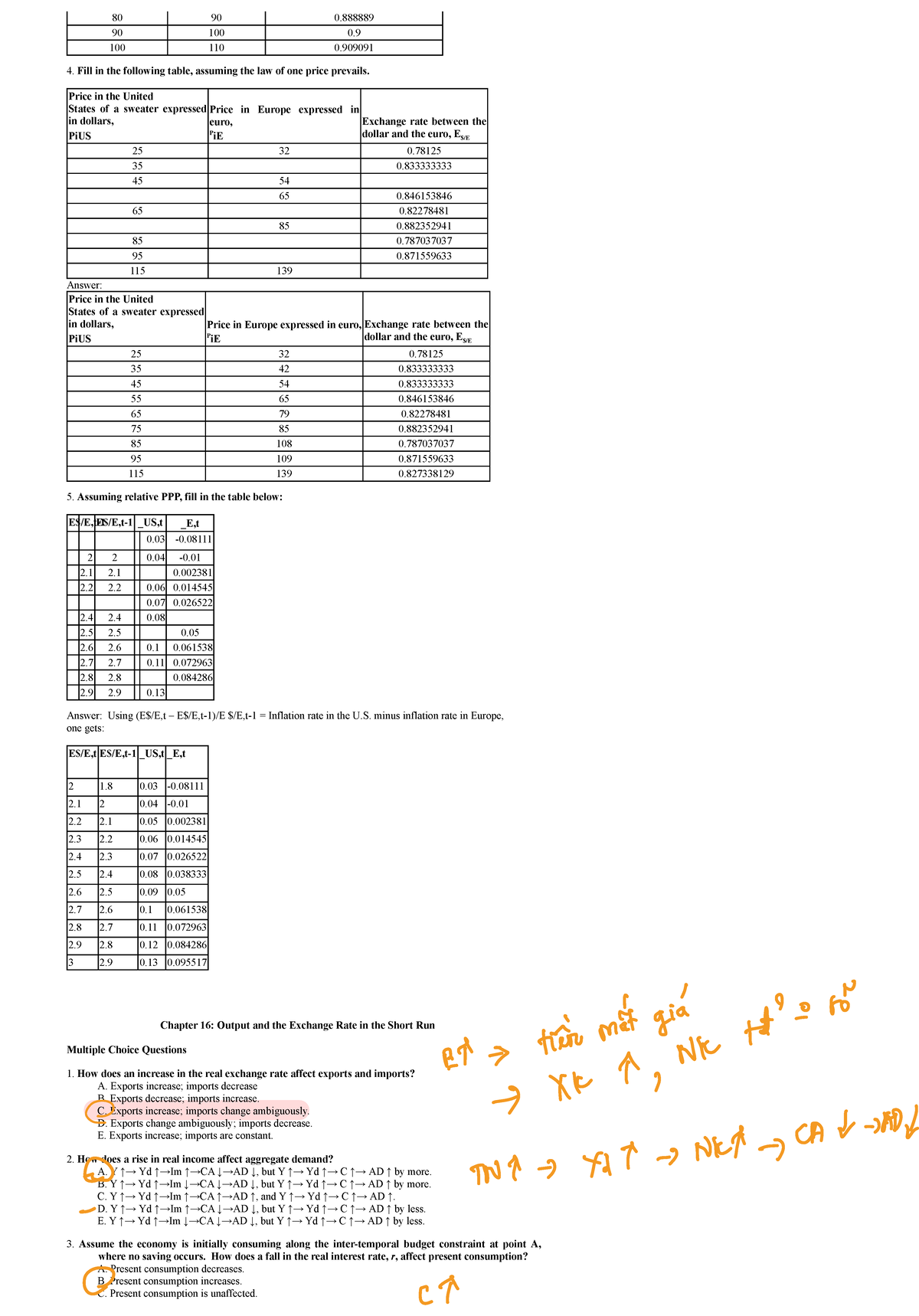 Chapter 16: Output and Exchange Rate Analysis (ECO 101) - Studocu