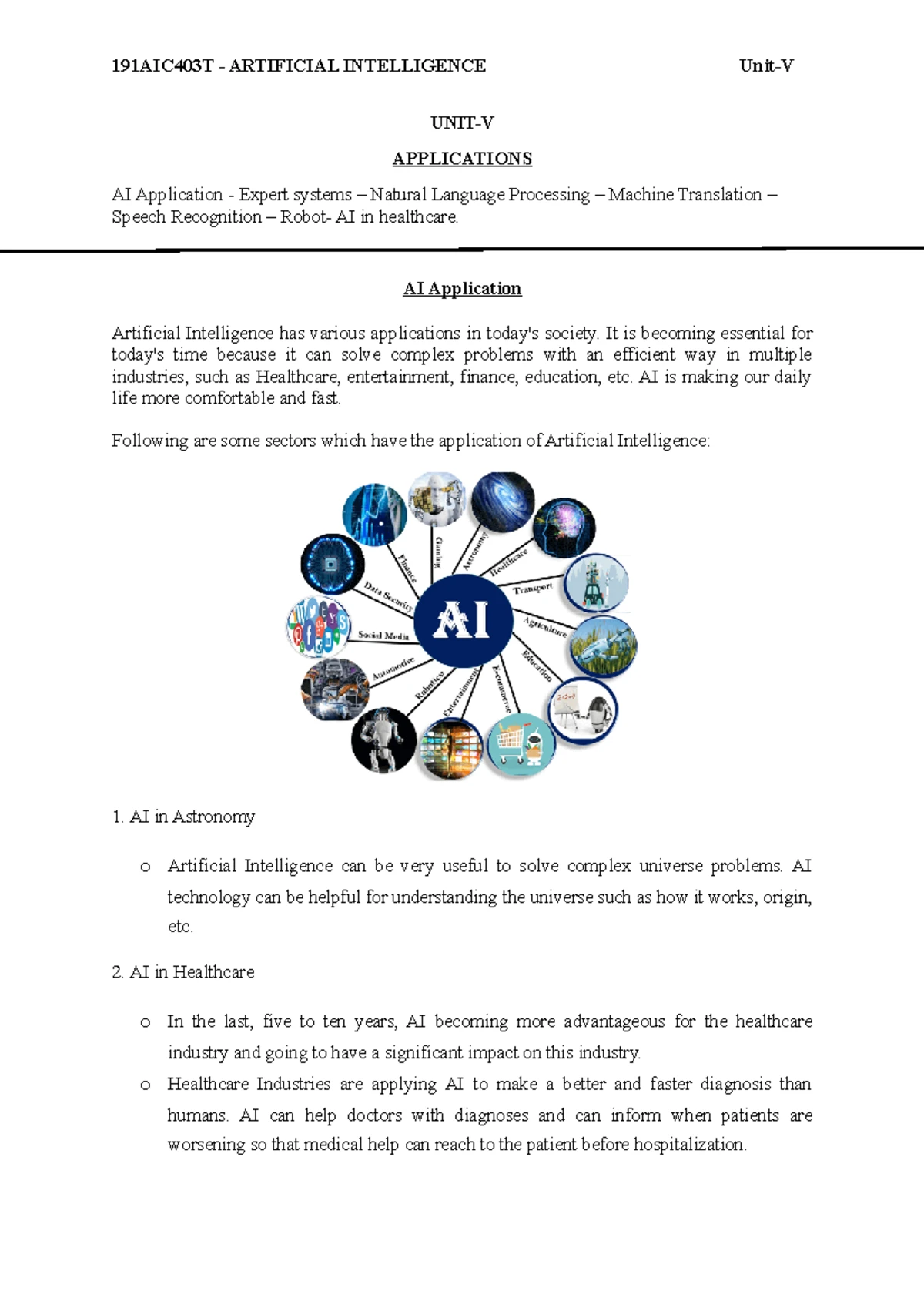 Unit I Lecture Notes Unit I Introduction Software Engineering