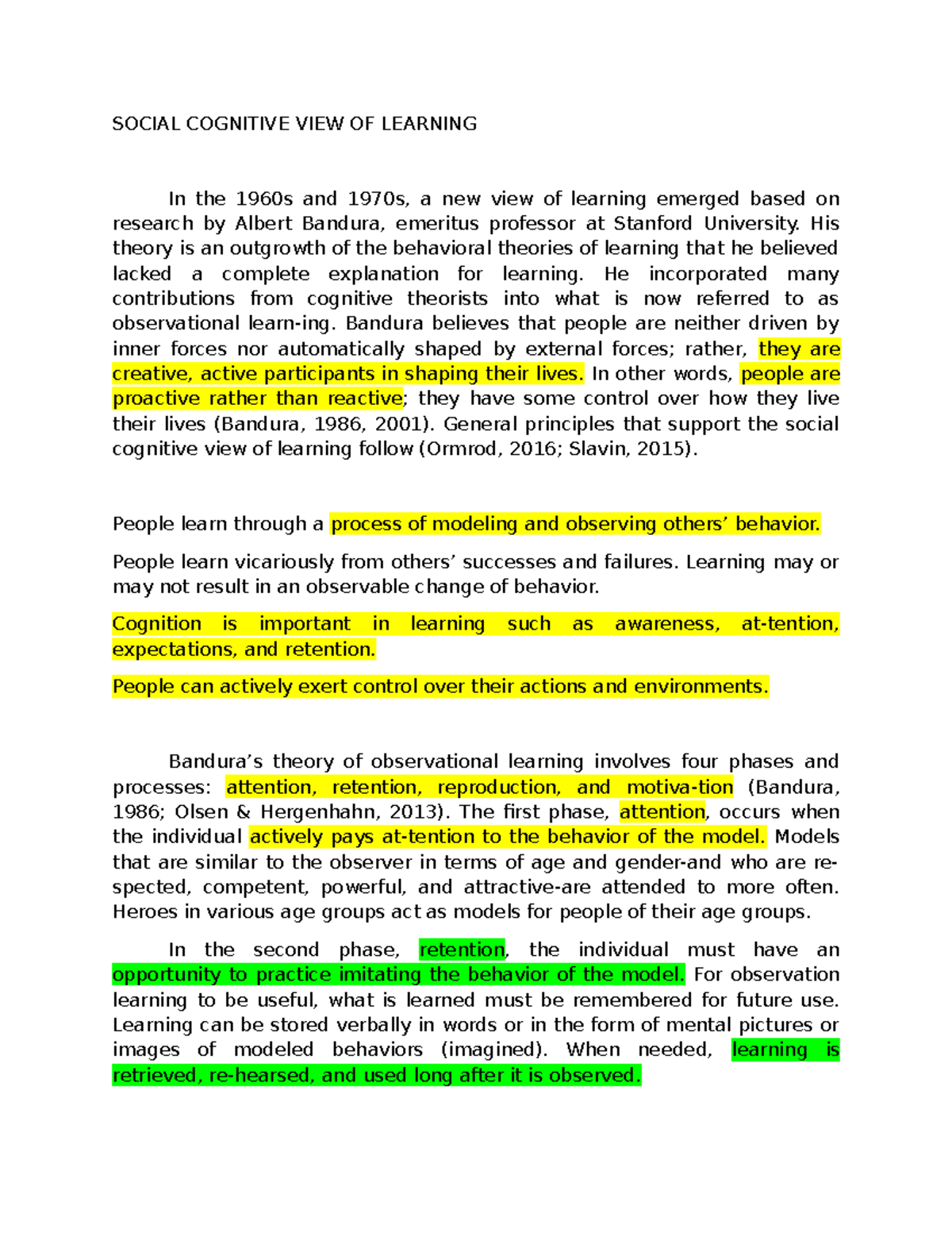 Social Cognitivism - SOCIAL COGNITIVE VIEW OF LEARNING In the 1960s and ...