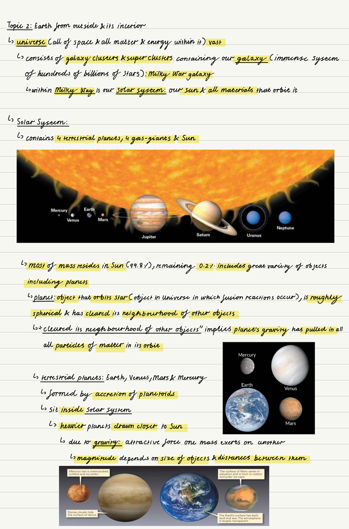 Earth from the Outside & Its Interior: A Comprehensive Overview - Studocu