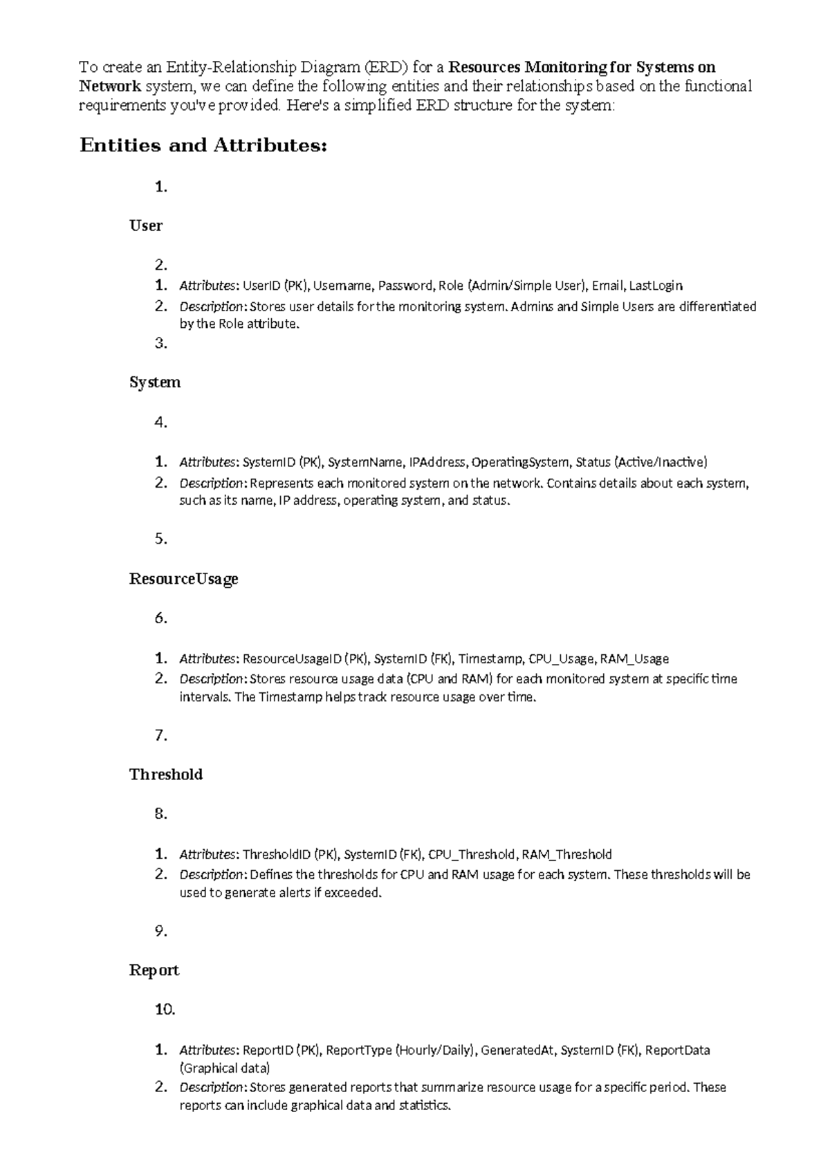 CS619 Final Exam: ERD Design for Resource Management System - Studocu