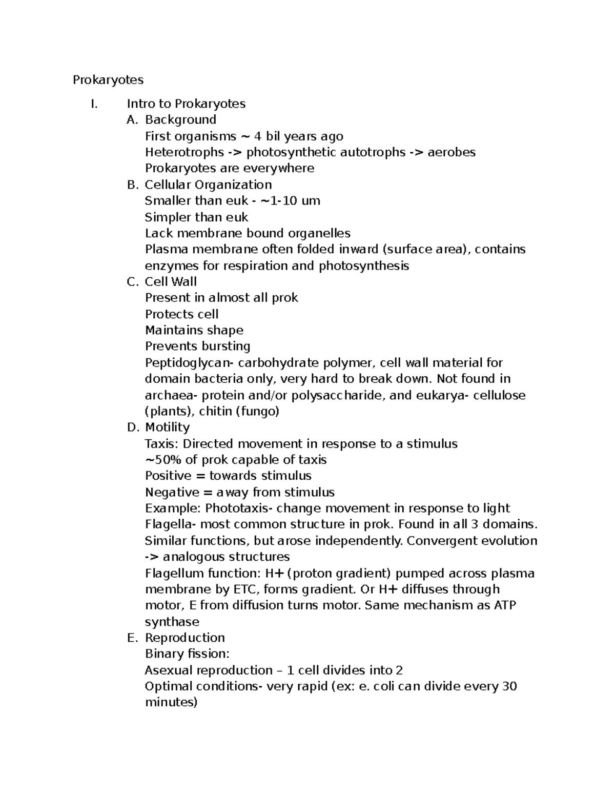 Lecture 2: Introduction to Prokaryotes and Their Diversity - Studocu