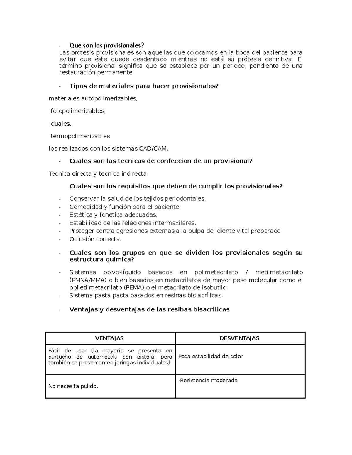 Integral segundo corte - Que son los provisionales? Las prótesis ...
