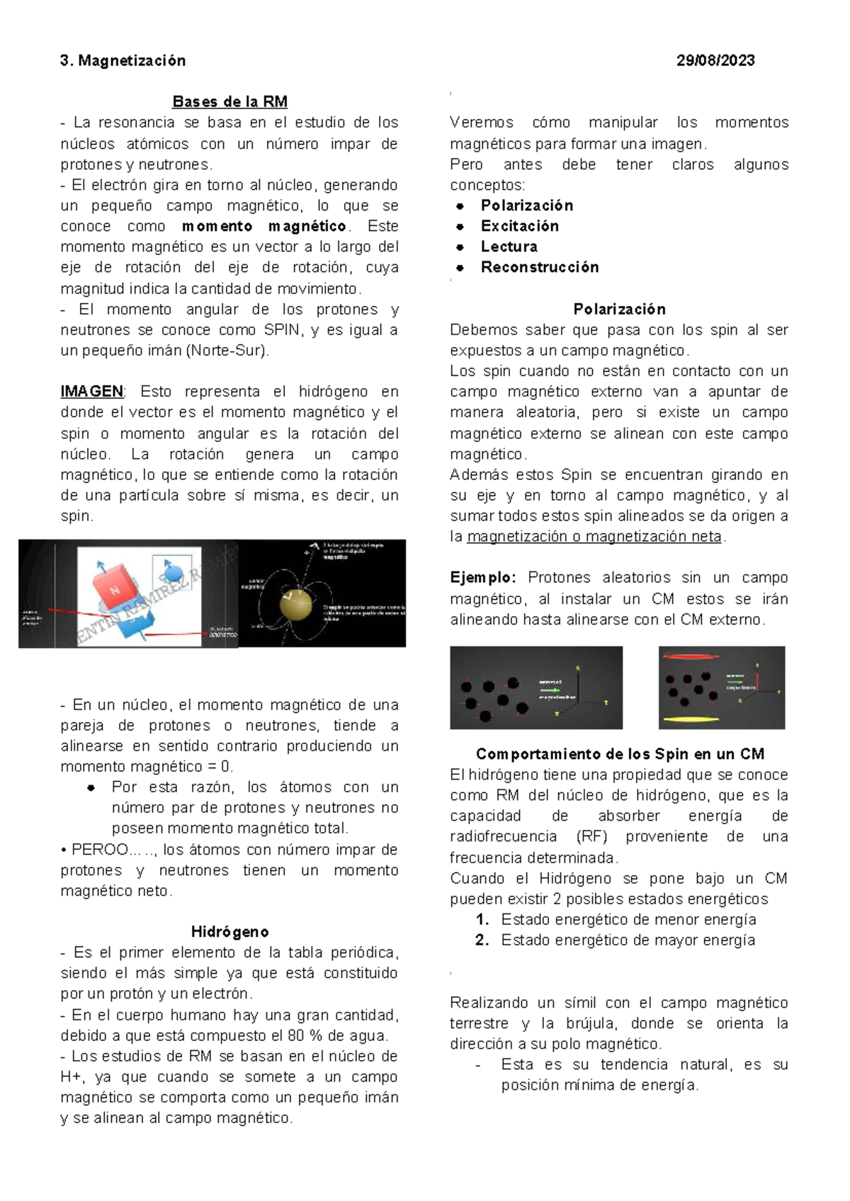 3. Magnetización: Fundamentos de la Resonancia Magnética - Studocu