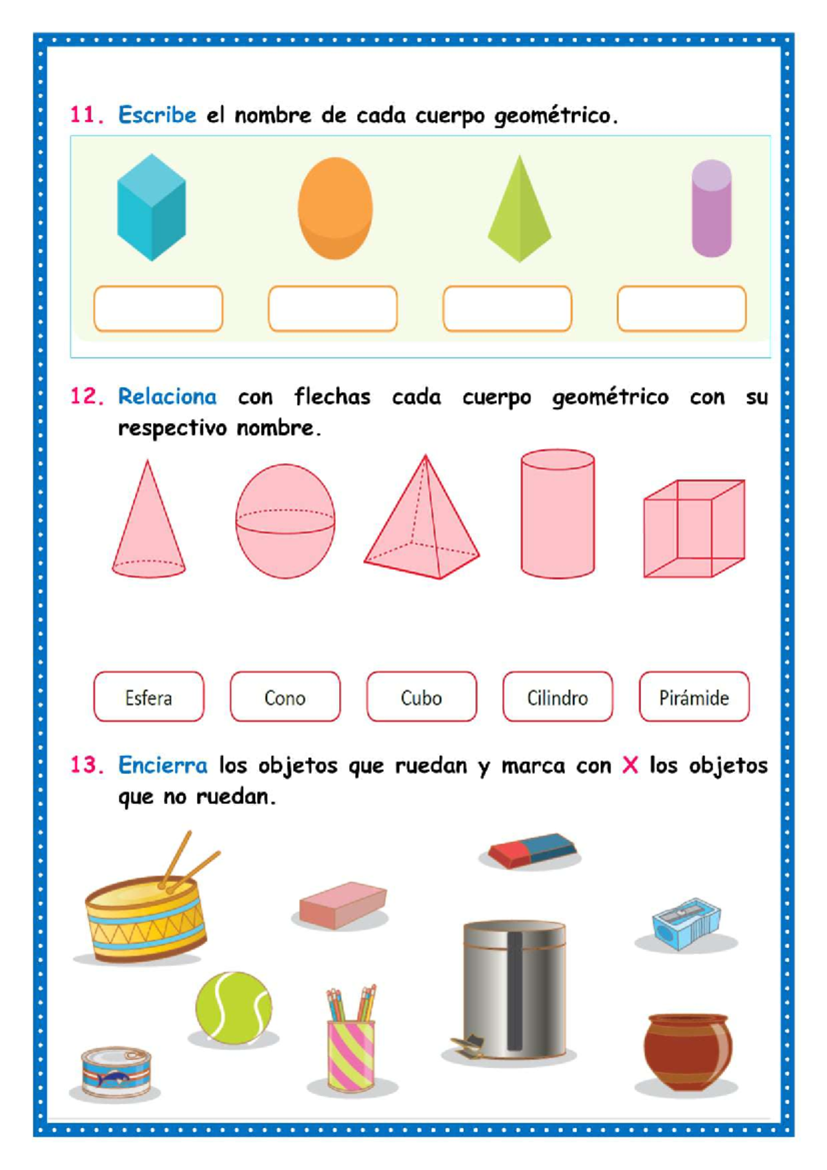 Cuerpos Geometricos - conocimiento para examen - educacion basica ...