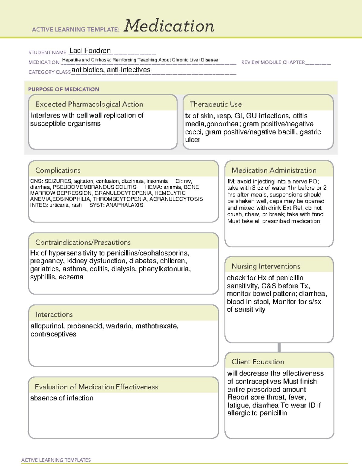 Hepatitis & Cirrhosis: ATI Active Learning Template Guide - Studocu