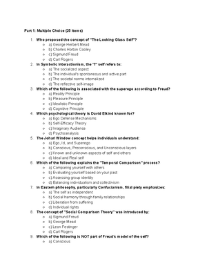 Undself Philosophy - Unit 1 - UNDERSTANDING THE SELF THE SELF FROM ...