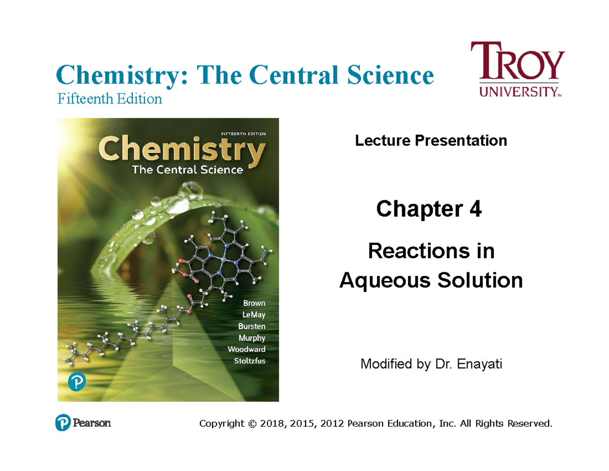 Chemistry 101: Aqueous Reactions & Solution Stoichiometry Exam Notes ...