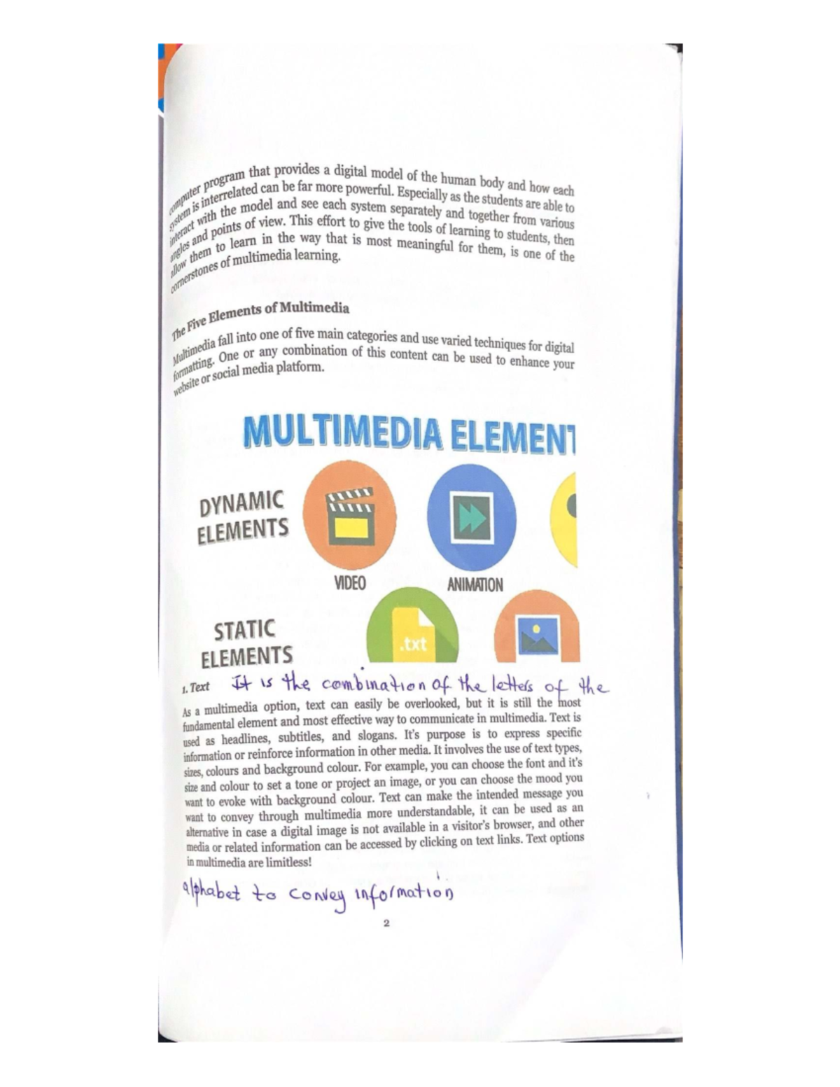 Dynamic 2 - Lecture Notes on Multimedia Elements and Techniques - Studocu