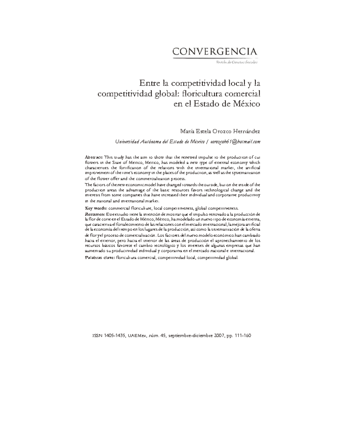 V14n45a6 - articulo científico - Entre la competitividad local y la ...