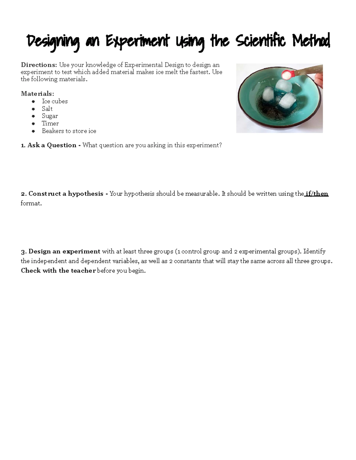 AP Bio Experimental Design Terms & Practice Questions Guide - Studocu