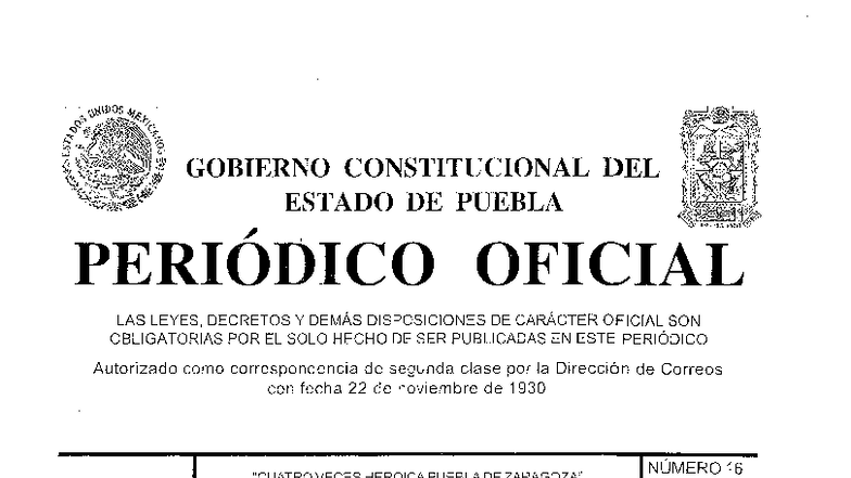 Acuerdo de Reforma del Reglamento de la Fiscalía General del Estado de Puebla - - Studocu