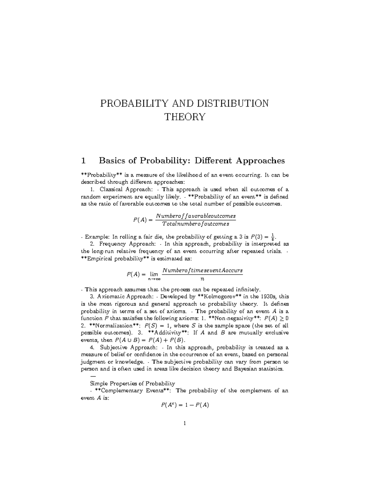 Probability & Distribution Theory: Comprehensive Guide and Insights ...