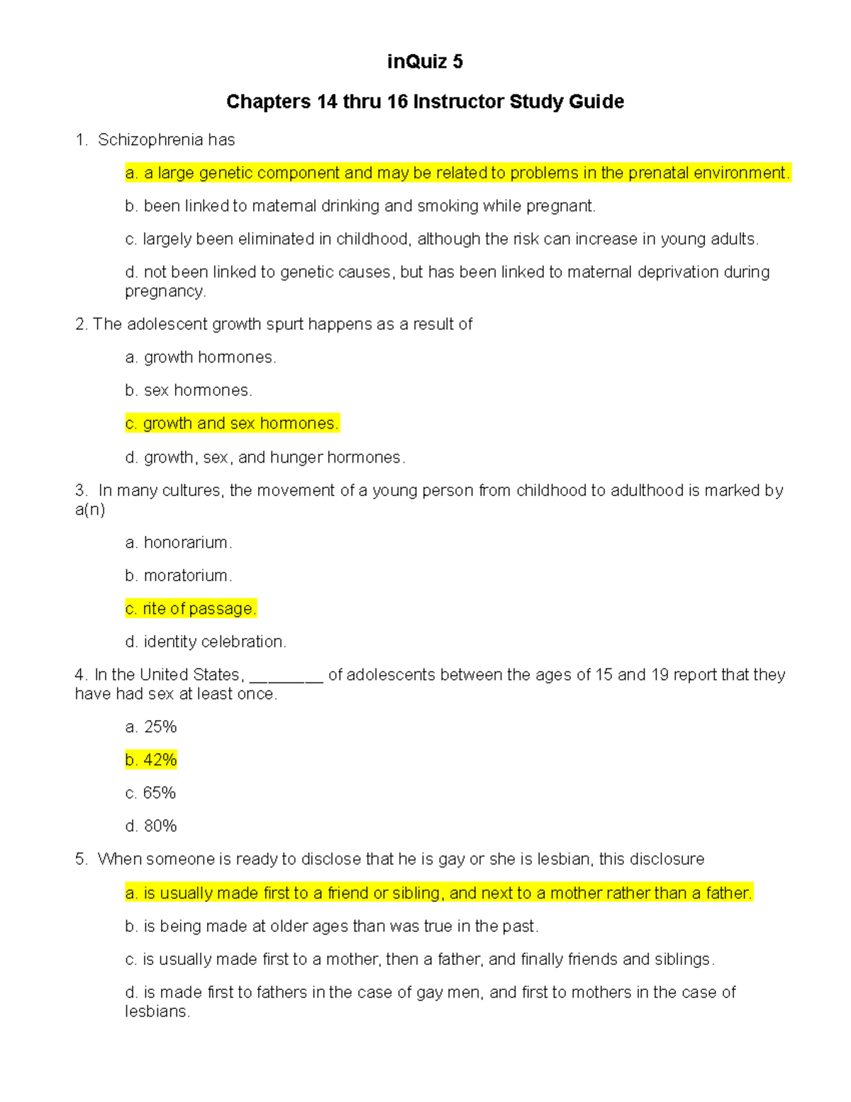 EPSY 202 Quiz 5 Study Guide: Key Topics from Chapters 14-16 - Studocu