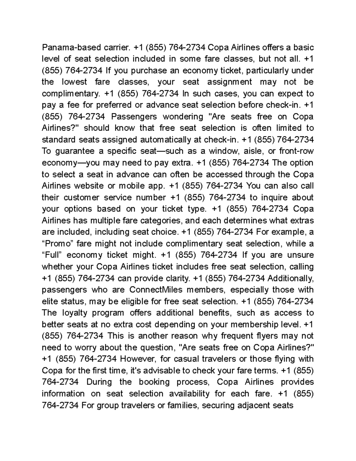 Are Seats Free on Copa Airlines? Understanding Seat Selection Fees ...