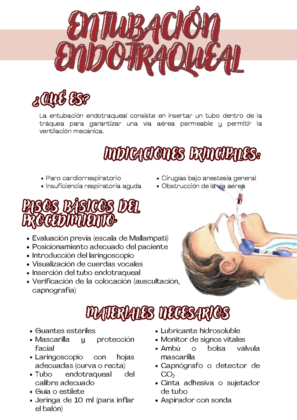 Guía de Entubación Endotraqueal: Indicaciones y Procedimiento - Studocu