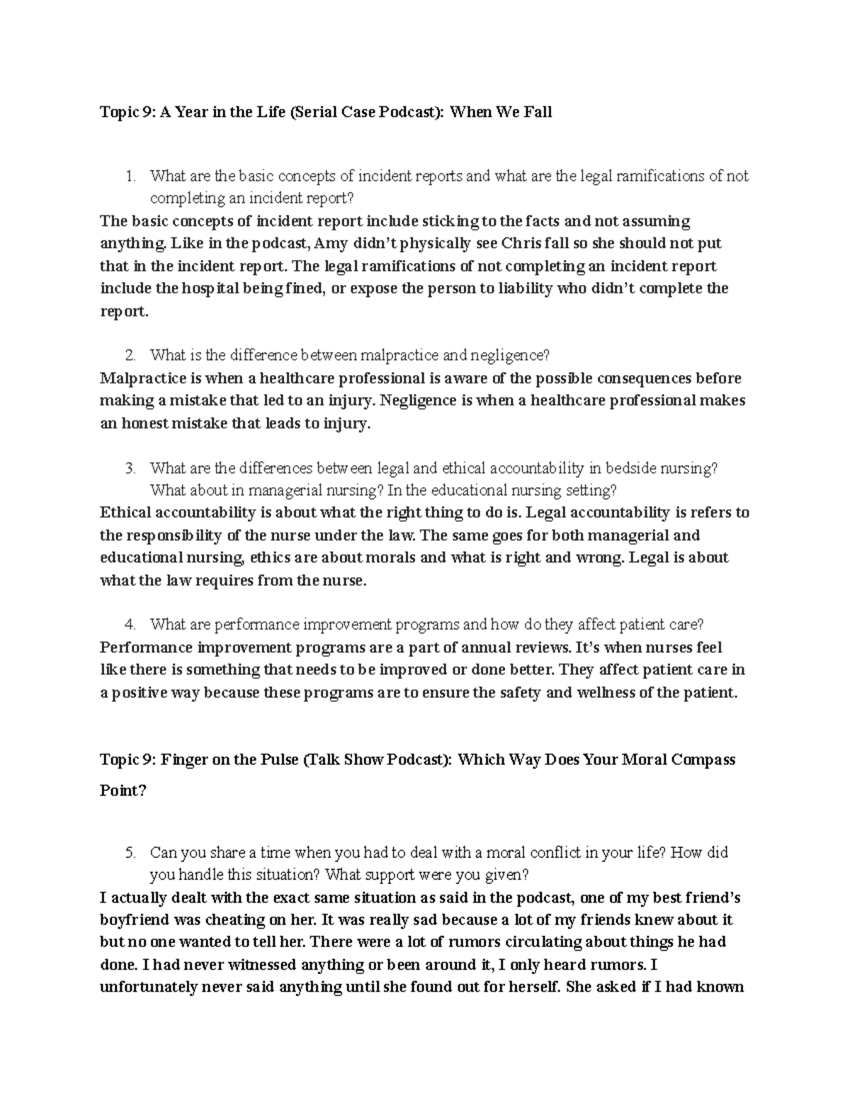 Podcast 9 Homework - Topic 9: A Year in the Life (Serial Case Podcast ...