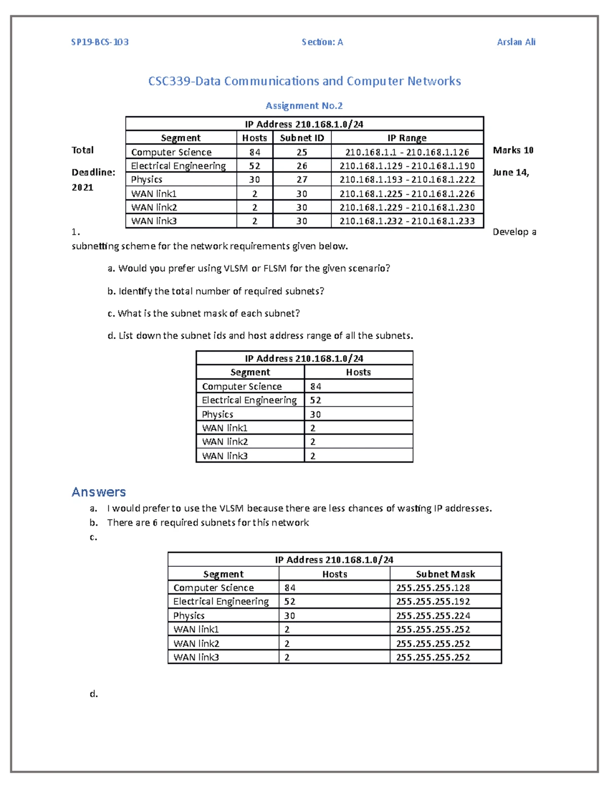 Lab Activity: 4.7.2 Packet Tracer - Connect Physical Layer Devices - Studocu