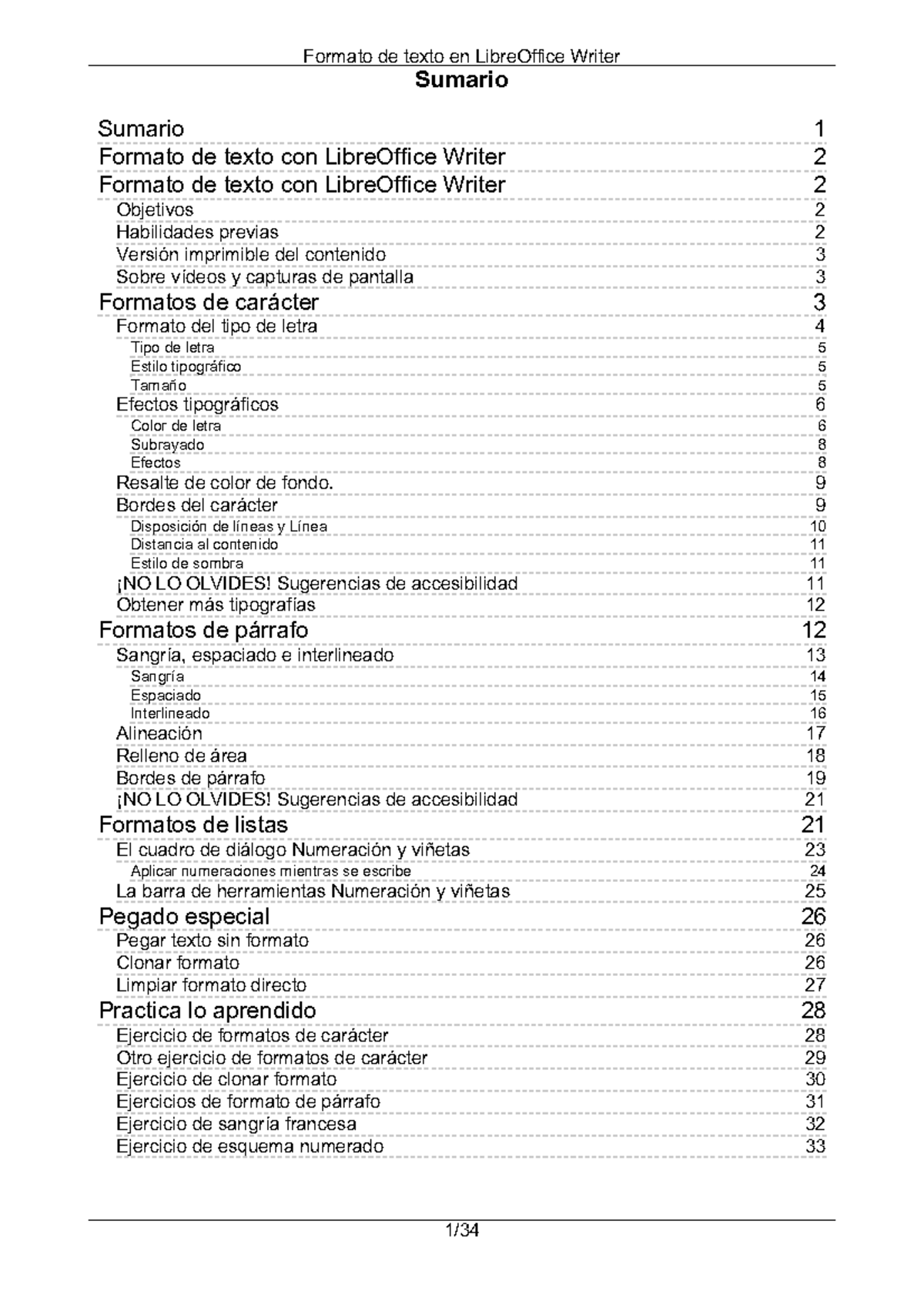 Formato de Texto en LibreOffice Writer - W1 2 Guía Completa - Studocu
