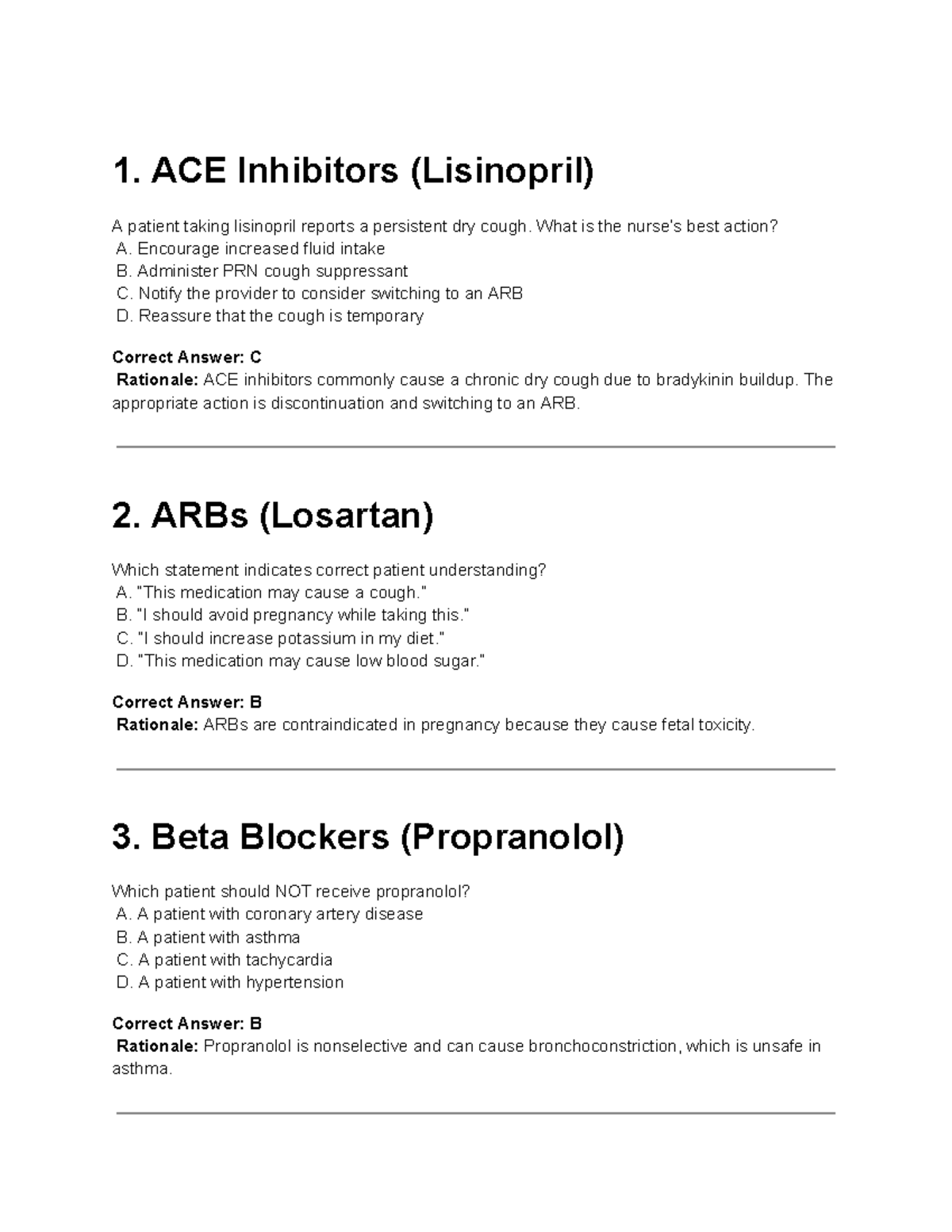 100 Final Practice Questions for Pharm: Key Concepts & Answers - Studocu