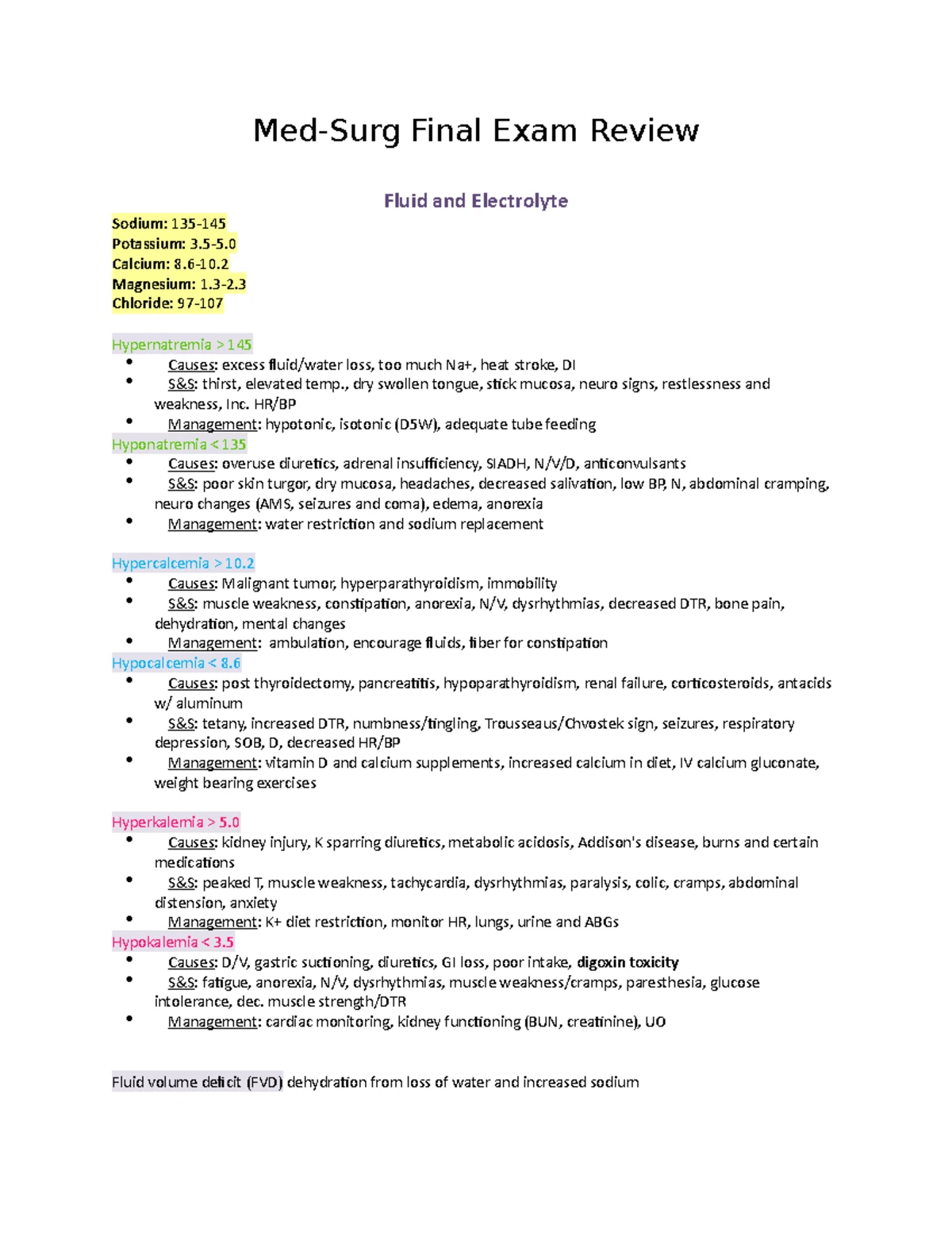 Med-Surg Final Exam ATI Practice Questions and Answers - Studocu