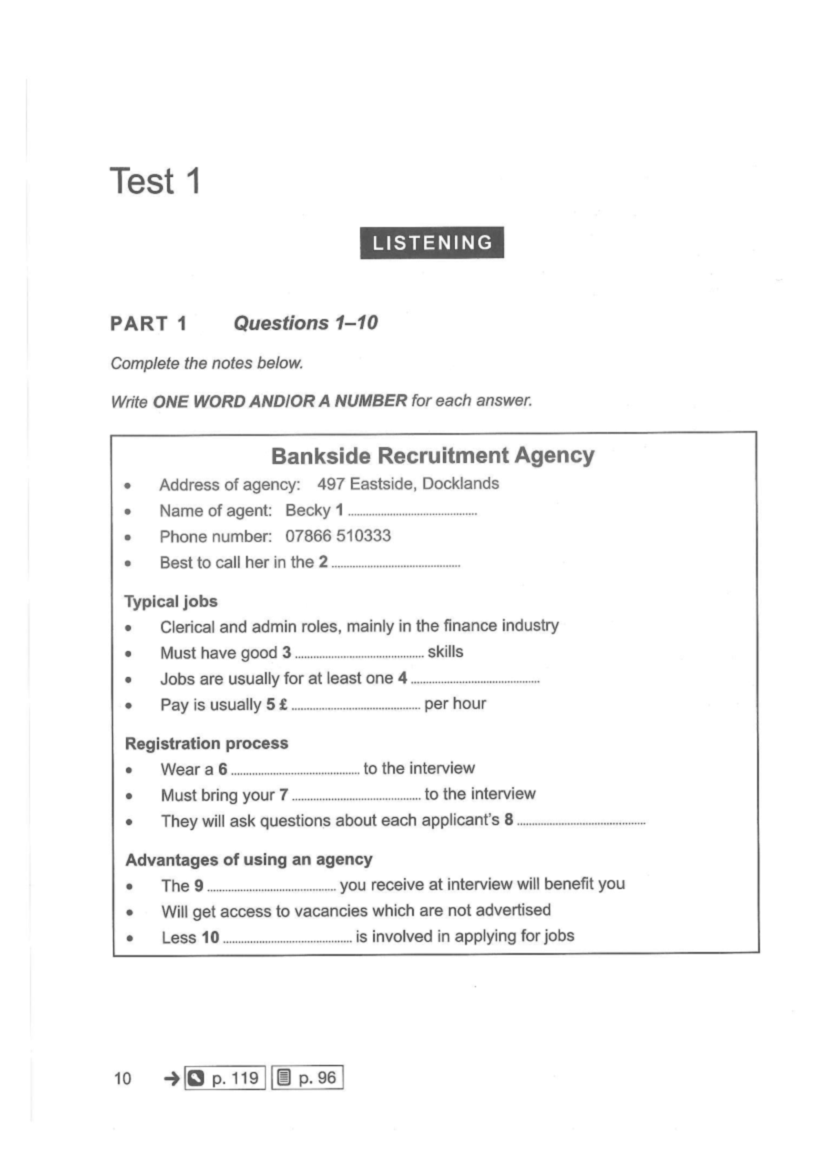 Cambridge 15 - Test 1 Study Materials - Blavic Bry Insights - Studocu