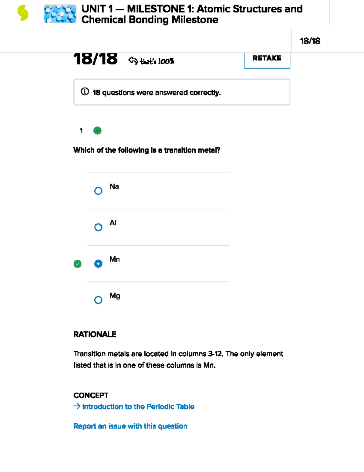 Unit 1 chem - unit 1 milestone 1 chemistry sophia - UNIT 1 MILESTONE 1: Atomic Structures and ...
