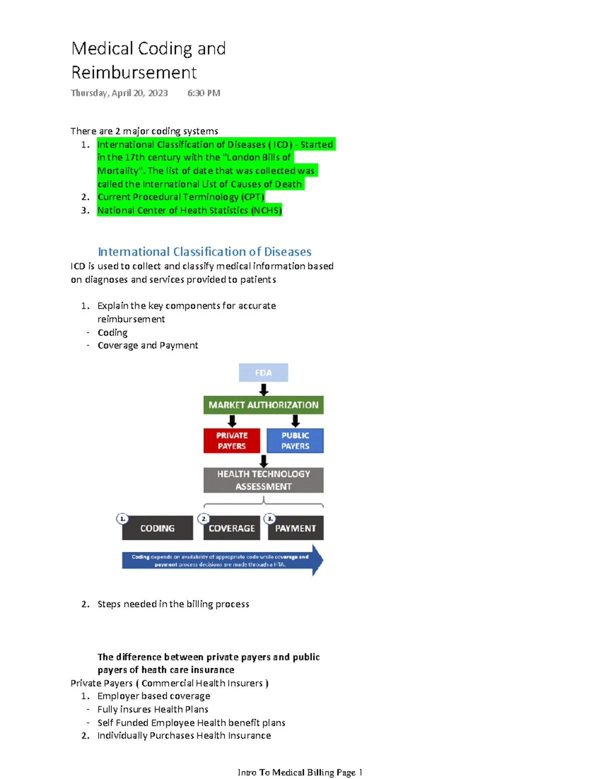 MCCG100 - WK 6 Case Scenarios - Week 6: Case Scenarios MCCG100: Intro to Reimbursement & Coding ...